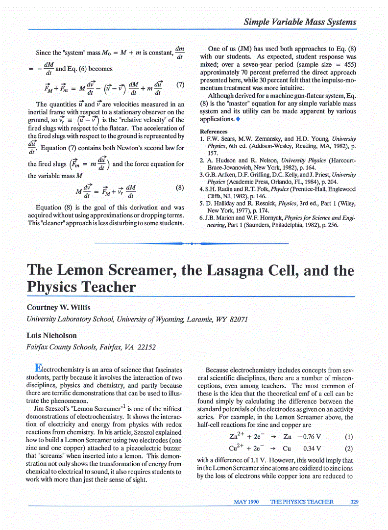 The Lemon Screamer, the lasagna cell, and the physics teacher | The ...
