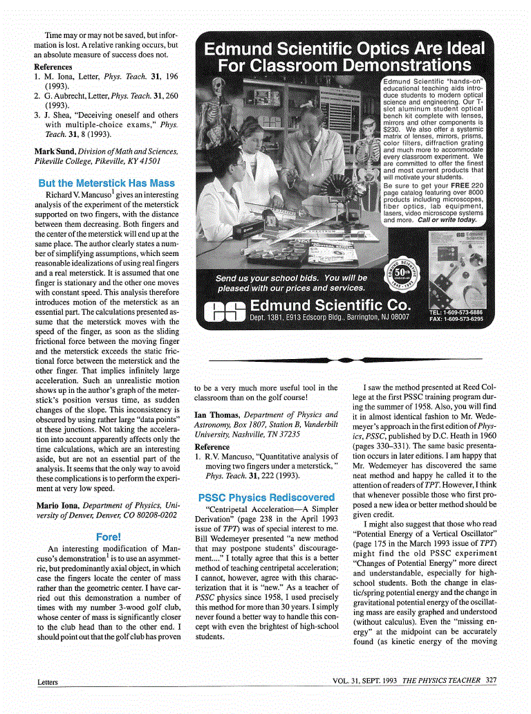 PSSC physics rediscovered | The Physics Teacher | AIP Publishing