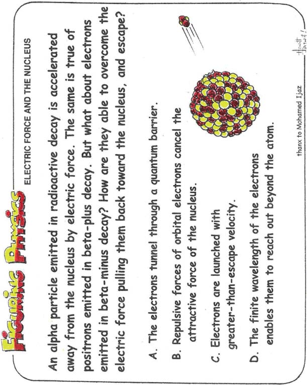 ELECTRIC FORCE AND THE NUCLEUS | The Physics Teacher | AIP Publishing