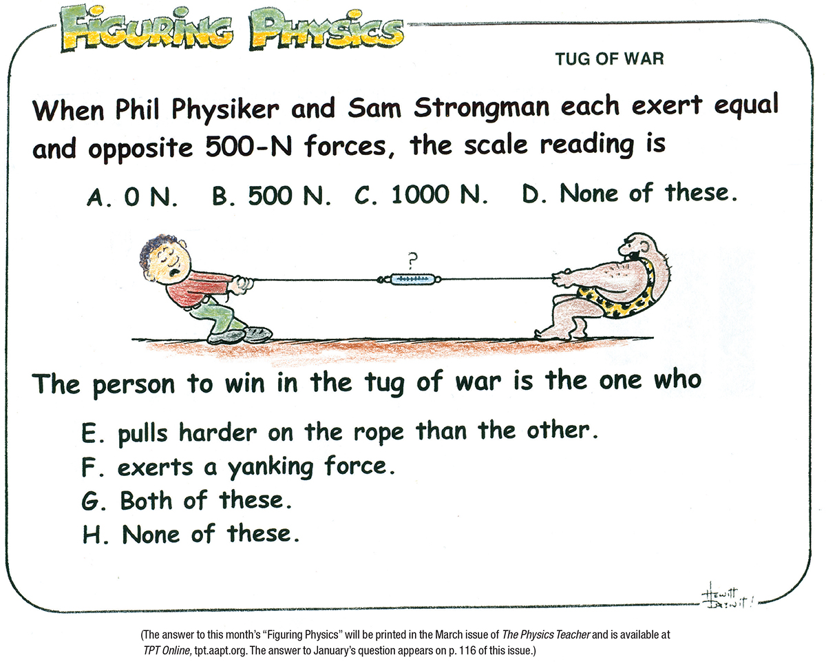 TUG OF WAR | The Physics Teacher | AIP Publishing