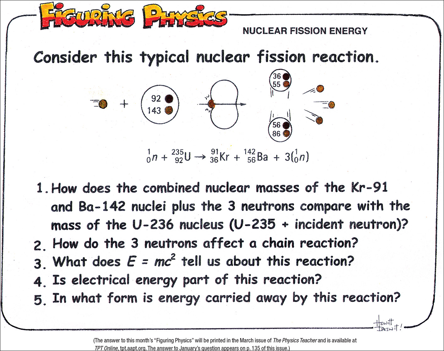 NUCLEAR FISSION ENERGY | The Physics Teacher | AIP Publishing