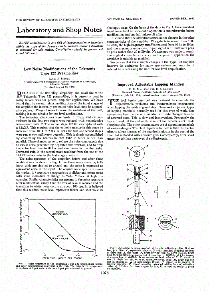 Improved Adjustable Lapping Mandrel | Review of Scientific Instruments ...