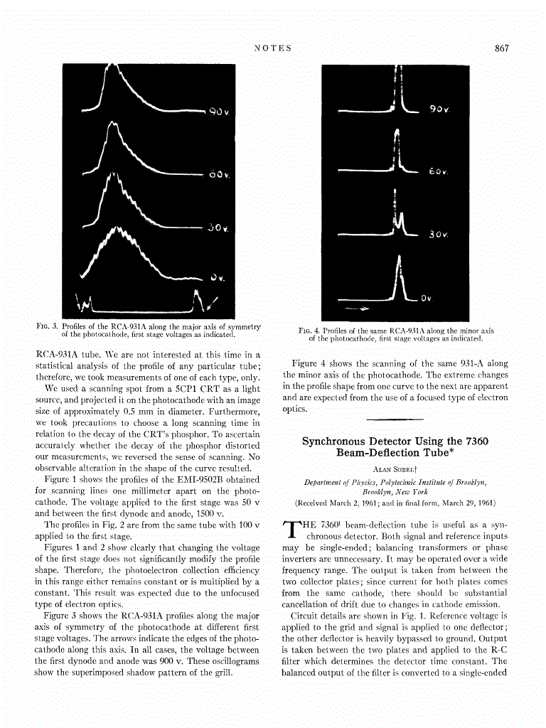 Synchronous Detector Using the 7360 Beam‐Deflection Tube | Review of ...