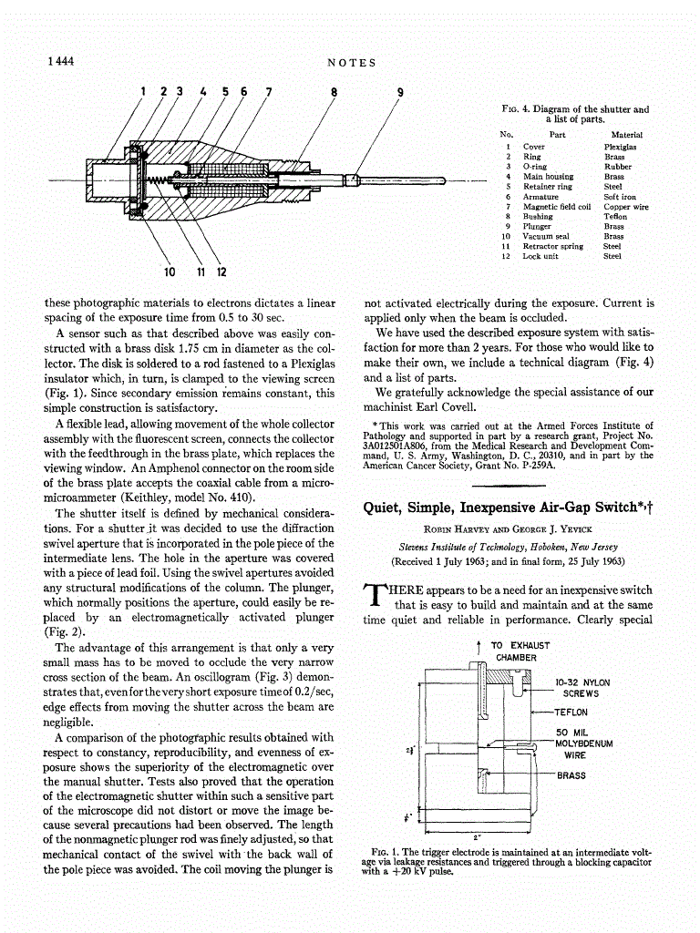 Quiet, Simple, Inexpensive Air‐Gap Switch | Review of Scientific ...
