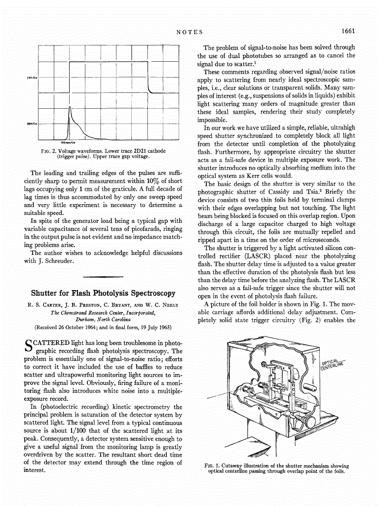 Shutter for Flash Photolysis Spectroscopy | Review of Scientific ...