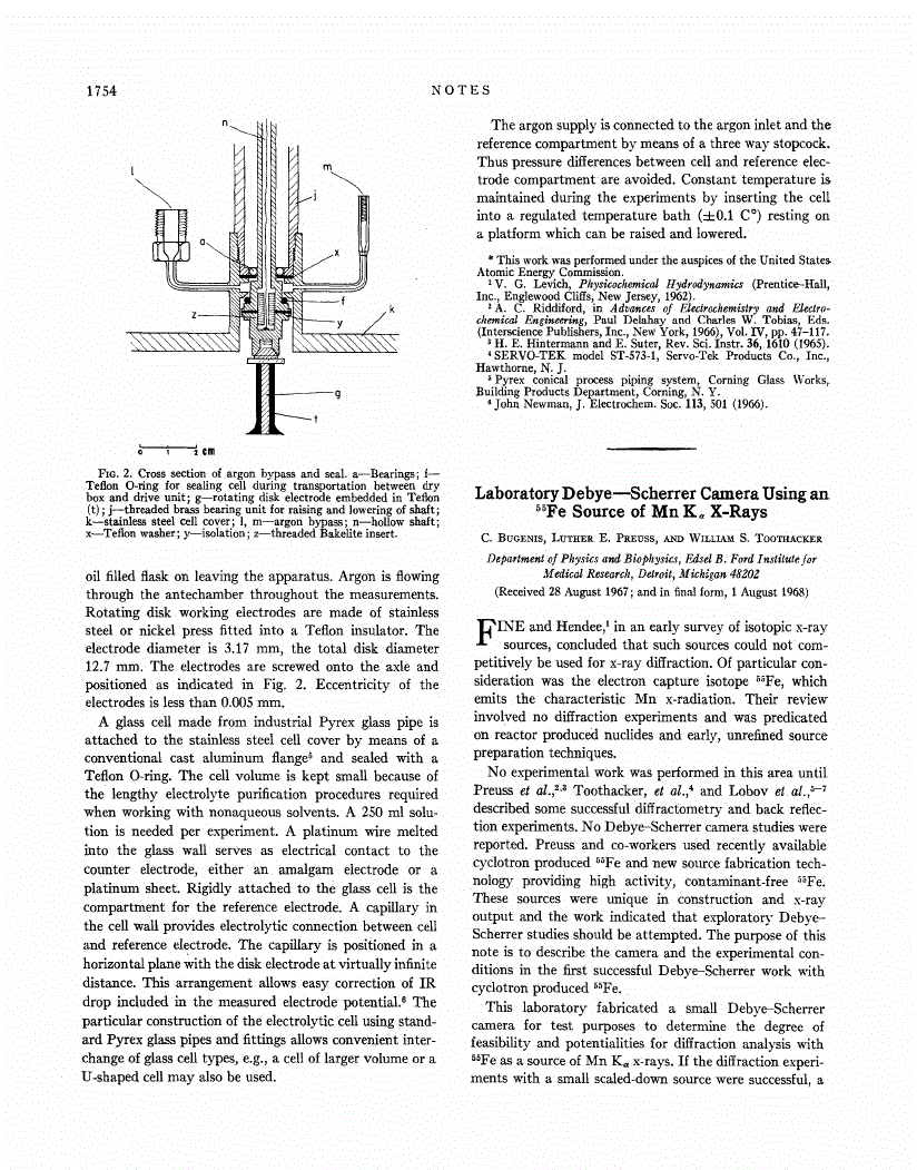 Laboratory Debye—Scherrer Camera Using an 55Fe Source of Mn Kα X‐Rays ...