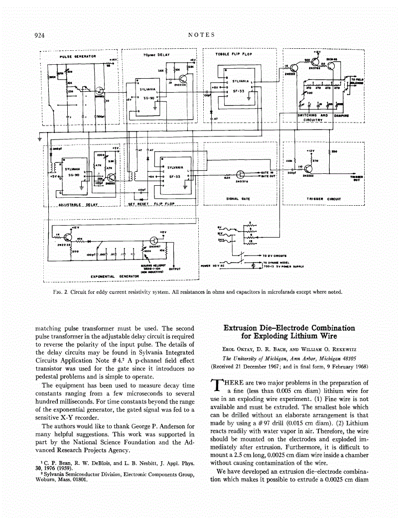 Extrusion Die‐Electrode Combination for Exploding Lithium Wire | Review ...