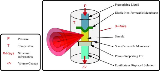 A high pressure cell for simultaneous osmotic pressure and x-ray ...