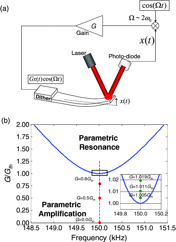 Parametric noise squeezing and parametric resonance of microcantilevers in air and liquid ...