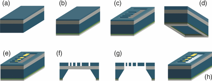 Fabrication and characterization of large arrays of mesoscopic gold ...