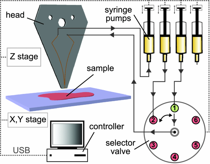 A compact and versatile microfluidic probe for local processing of ...