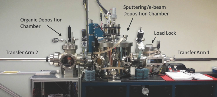 Organic ferroelectric evaporator with substrate cooling and in situ ...