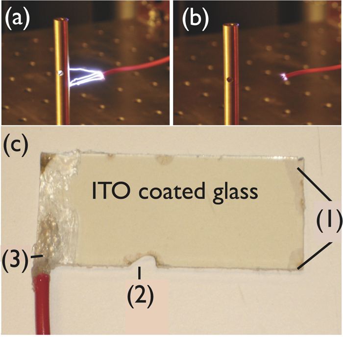 Transparent electrodes for high E-field production using a buried ...
