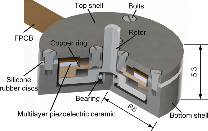 Ultrasonic micro-motor with multilayer piezoelectric ceramic and ...