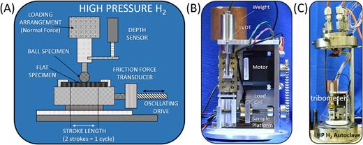 An in situ tribometer for measuring friction and wear of polymers in a ...
