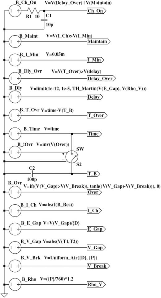 A parametric SPICE model for the simulation of spark gap switches ...
