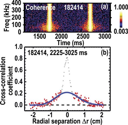 Analysis method for calculating radial correlation length of electron ...