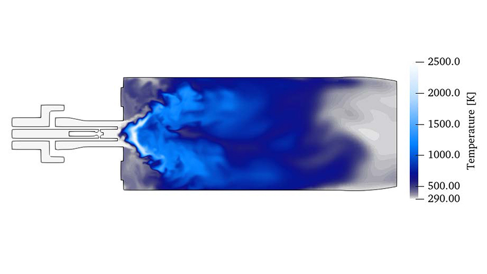 Developing computational tools to simulate hydrogen-burning aeroengines | Scilight | AIP Publishing
